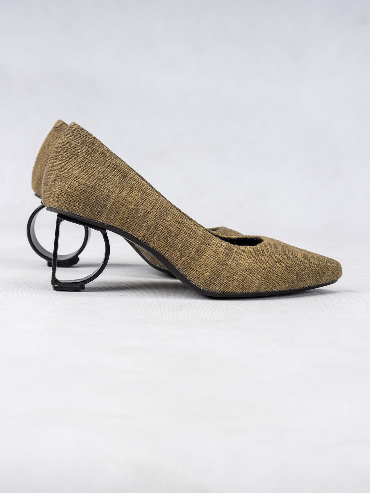 Sage Green Organic Cotton & Steel D&O Pumps